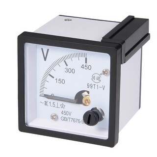 AC 0-450V Analog Panel Voltage Gauge Volt Meter 99T1 1.5% Error Margin ...