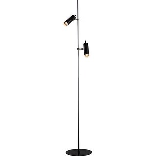 PageOne Lighting Focus Satin Dark Gray floor lamp - Satin Dark Gray ...