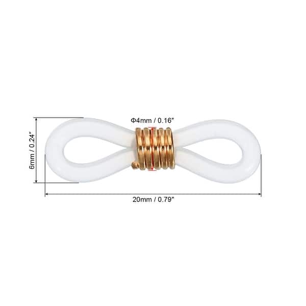 Eyeglass Chain Connector Silicone Rubber Strap Holder Chain End Loop ...