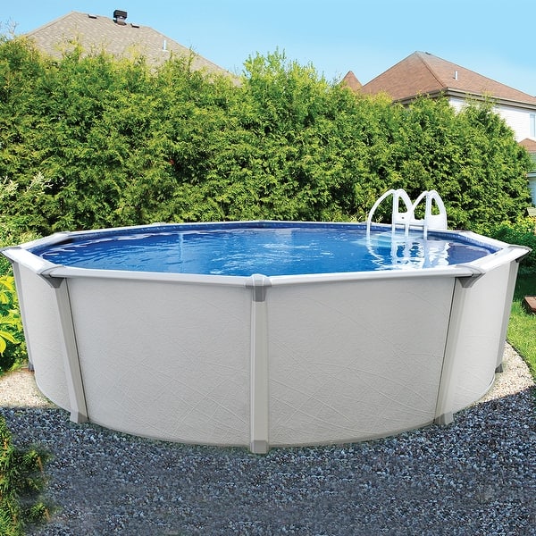 Aquarian Pools Fuzion Series 27 Feet x 52 Inch Round Above Ground ...
