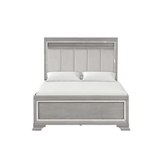 Padua Washed Gray Wood Frame Full Panel Bed - Bed Bath & Beyond - 40268505