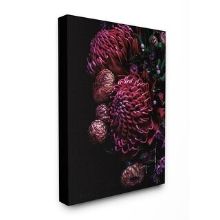 Stupell Detailed Bouquet Tropical Flowers Red Pink Photograph Canvas ...