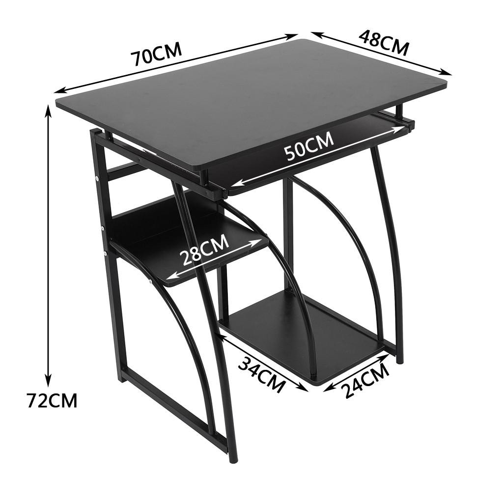 Desktop Computer Desk Laptop Study Table Office Desk With Pullout ...