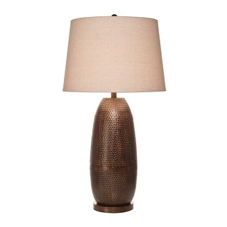 34"H Hydrocal Table Lamp in Antique Bronze - Bed Bath & Beyond - 42720930