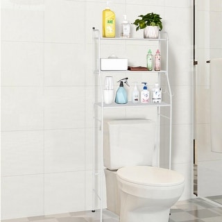 3-Tier The Toilet Bathroom Rack White - Bed Bath & Beyond - 33799262