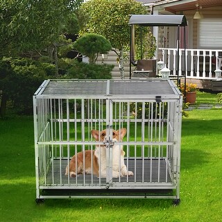 38" Stainless Steel Dog Crate - Bed Bath & Beyond - 40982520