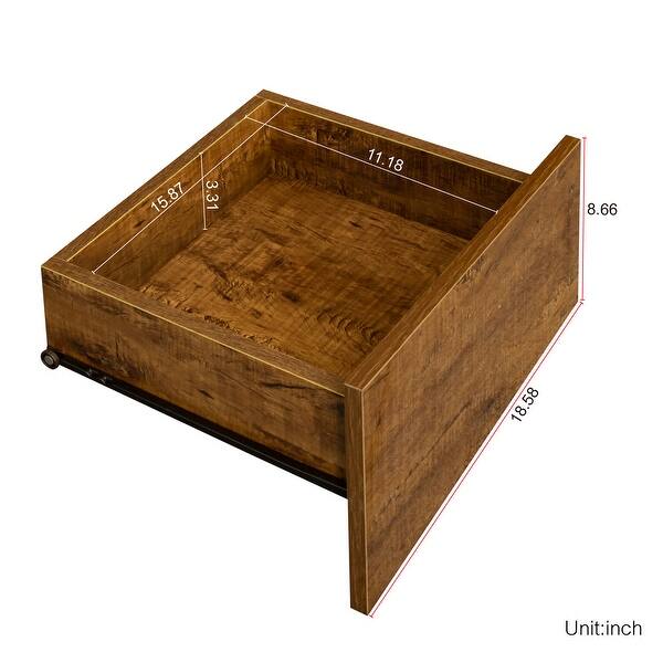 47 inch Wide MDF Floating TV Cabinet Up&Down Wall-Mounted TV Stand with ...