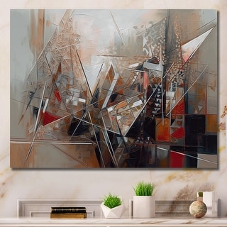 Designart "Exploring Cubist Abstractions Ii" Abstract Cubism Canvas ...