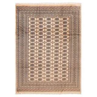 Finest Peshawar Bokhara Beige Rug 8'0" x 10'11" - 8'0 x 10'11 - Bed ...