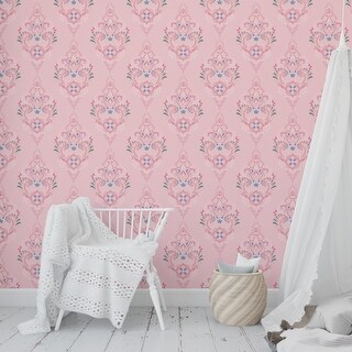BOHO DAMASK LIGHT PINK Peel and Stick Wallpaper By Kavka Designs - 2' x ...