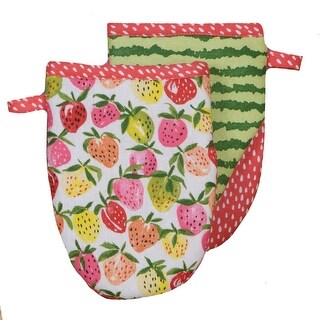 Live the Sweet Life Strawberries Kitchen Grabber Single Oven Mitt One ...