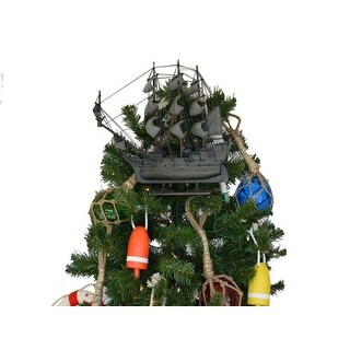 Wooden Flying Dutchman Model Pirate Ship Christmas Tree Topper ...