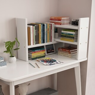 Desktop Shelf Desk Hutch Desktop Shelves Cubicle Shelf Adjustable ...