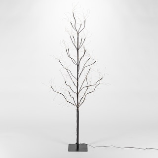 5 Foot Tall Brown Glowing Lighted Tree, Micro LEDs - Bed Bath & Beyond ...