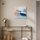 Azure Tide Office Wall Decor Wrapped Canvas Print by Art Remedy - Bed ...