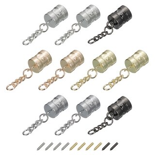 0.63" Cord End Cap Terminator Cord Finding for Jewelry Making, 15Pcs 5 ...