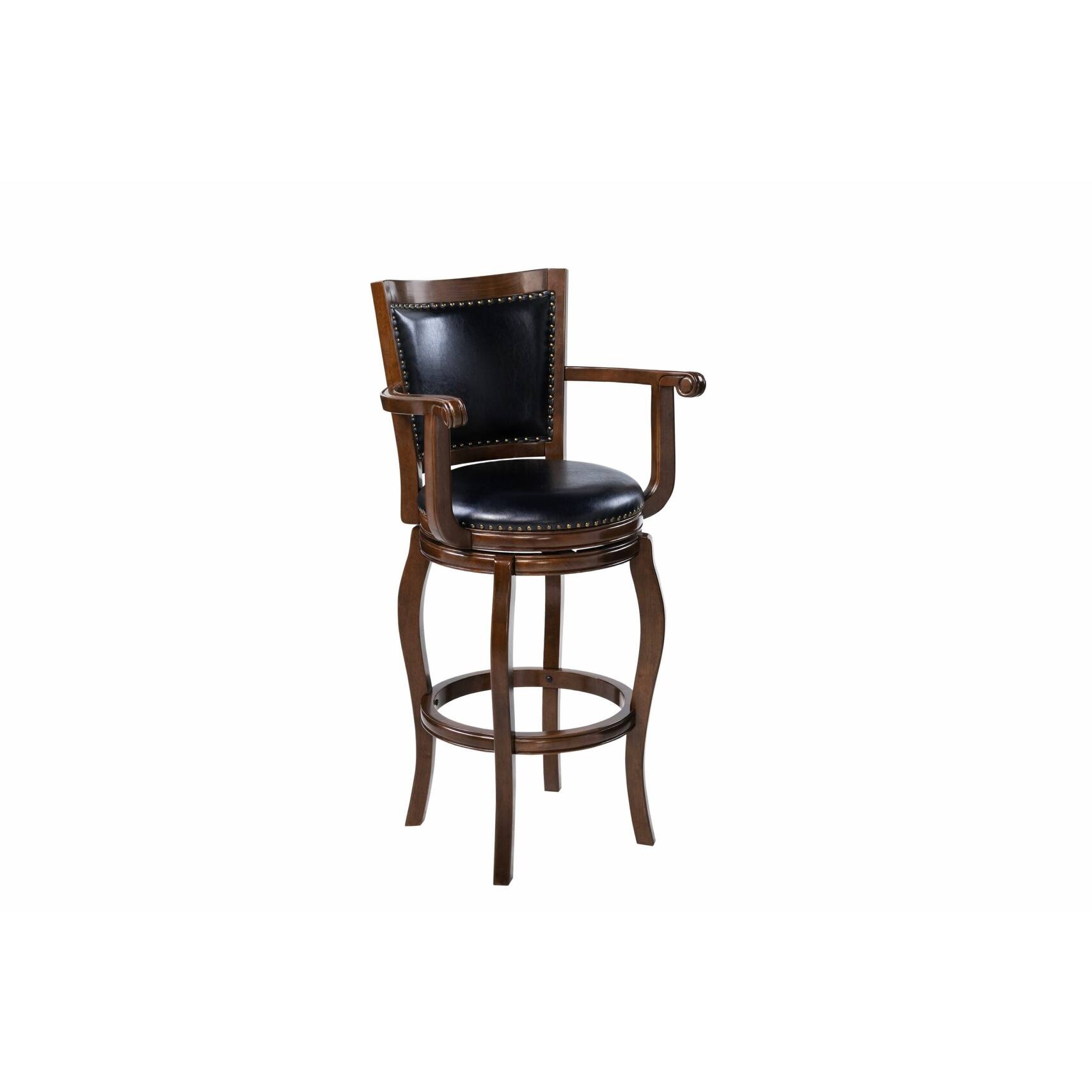 Boraam Jones Wood Swivel Bar Stool
