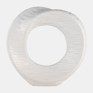 Textured Ring Abstract Tabletop Decoration - 10" - White - Bed Bath ...