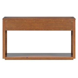 Rustic Wooden Console Table with Storage Drawers - Bed Bath & Beyond ...