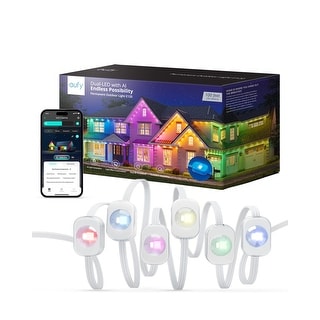 Permanent Outdoor Lights E120, 100ft w/ 60 Dual-LED RGB Lights, App ...