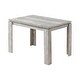 Modern 48" Rectangular Dining Table with Grey Reclaimed Wood Finish and ...