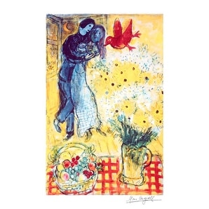 chagall lovers print