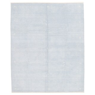 ECARPETGALLERY Hand Loomed Kashkuli Gabbeh Light Blue Wool Rug - 8'1 x ...