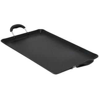 19 x 11.6 Inch Nonstick Double Burner Rectangular Griddle Pan in ...