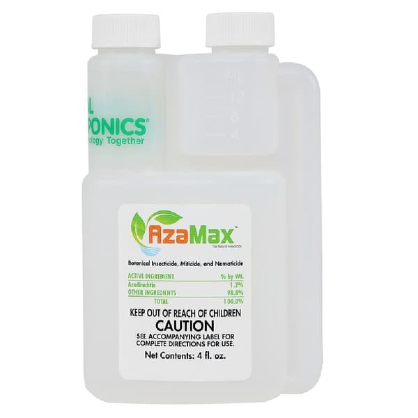 General Hydroponics HGC724464 AzaMax Botanical Insecticide, 4 Oz - Bed ...