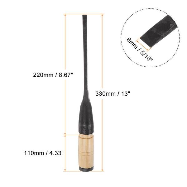 Straight Wood Chisel 8mm Beveled Edge Blade Woodworking Hand Tools ...