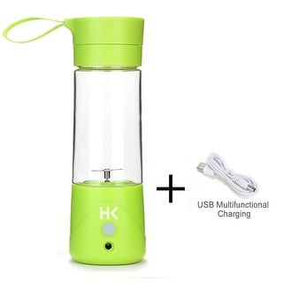 380ml Mini USB Juicer Cup Portable Rechargeable Fruit Blender Crusher w ...