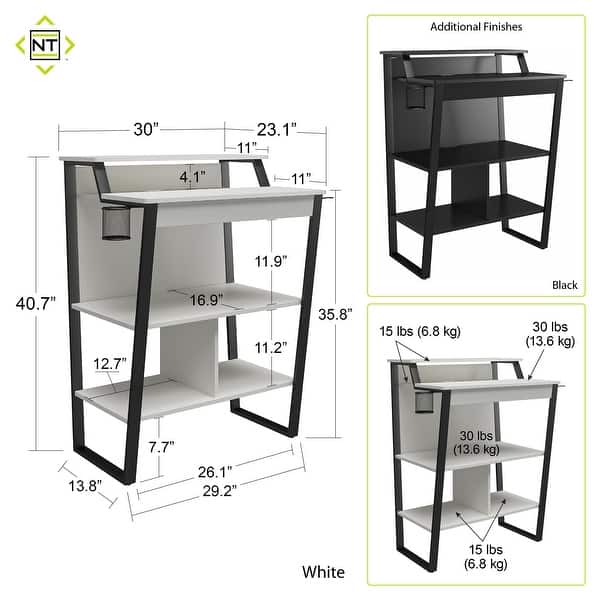NTense Genesis Standing Gaming Desk/ Arcade Stand - Bed Bath & Beyond ...