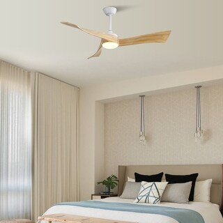 52 Inch Matt White Ceiling Fan Light - Bed Bath & Beyond - 35925481