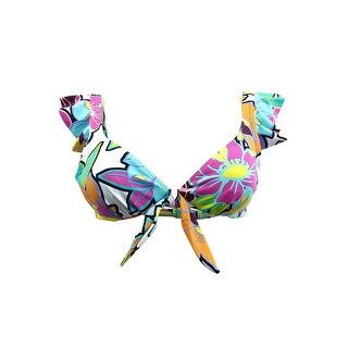 Bleu by Rod Beattie Women's Color Crush Ruffled Swim Top Swimsuit 4 ...