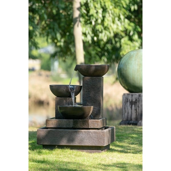 Signature Trio Cascade Outdoor Fountain - Bed Bath & Beyond - 34154706