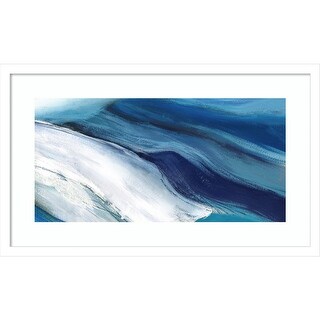 Blue Ocean Waves by PI Studio Wood Framed Wall Art Print - Bed Bath ...