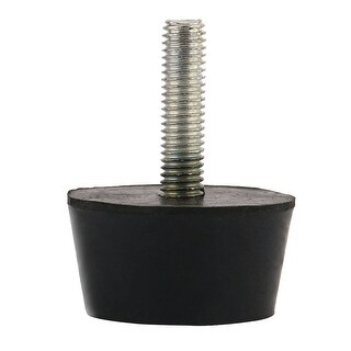 Machine Furniture M8x30mm Male Threaded Rubber Base Leveling Feet Foot ...