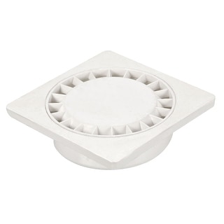 Floor Drain, PVC Square Grate Snap-In Strainer Duct Pipe Connector ...
