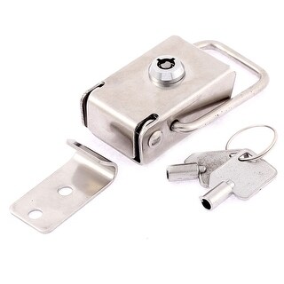 Stainless Steel Security Locking Toggle Latch Catch Hasp w Keys ...