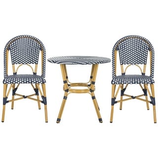 SAFAVIEH Outdoor Living Salcha 3 Piece Bistro Set - Bed Bath & Beyond ...