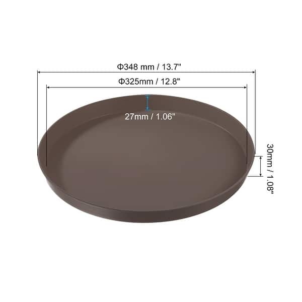 14" x 1" Round Restaurant Serving Trays, 2 Pack Food Service Tray - Bed ...