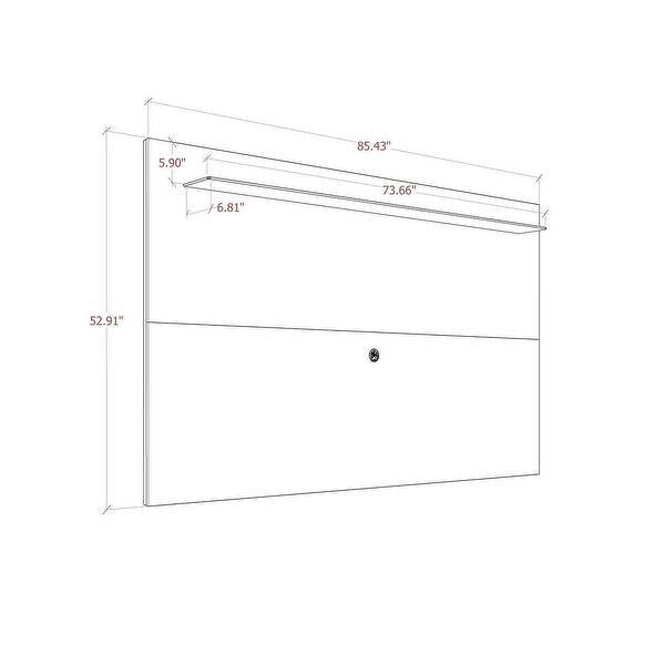 Celine Mid Century Modern Wood 85.43 TV Panel - Bed Bath & Beyond ...