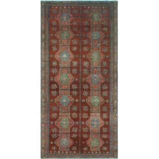 Noori Rug Vintage Distressed Husniye Burgundy/Rust Runner - 4'3" x 9'0 ...