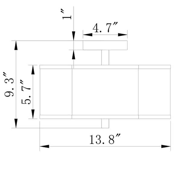 Polst Antique Copper 4-Light Clover Semi-Flush Ceiling Lamp - Bed Bath ...