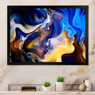 Designart "Visualization Of Inner Paint III" Modern Framed Wall Art ...