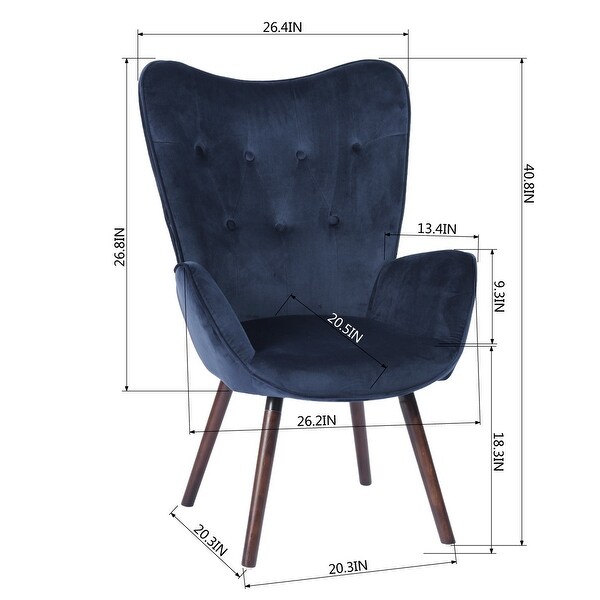 Carson carrington falltorp velvet tufted accent chair store