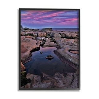 Stupell Tide Pool Landscape Framed Giclee Art Design by Joseph Elliott ...