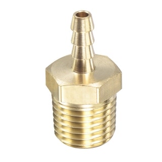 Brass Hose Barb Fitting Straight Male Threaded Pipe Connector for Water ...