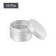 Round Aluminium Tin Cans with Screw Top Lid 1.2oz / 35ml Storage ...