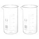 2Pcs 400ml Tall Form Glass Beaker, 3.3 Glass Graduated Measuring Cups - Clear - Bed Bath ...